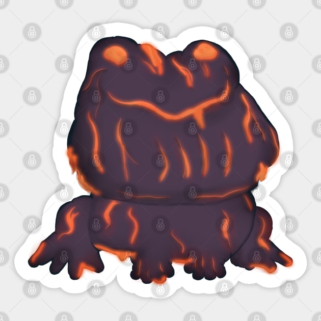 Lava Frog - Frog - Sticker | TeePublic